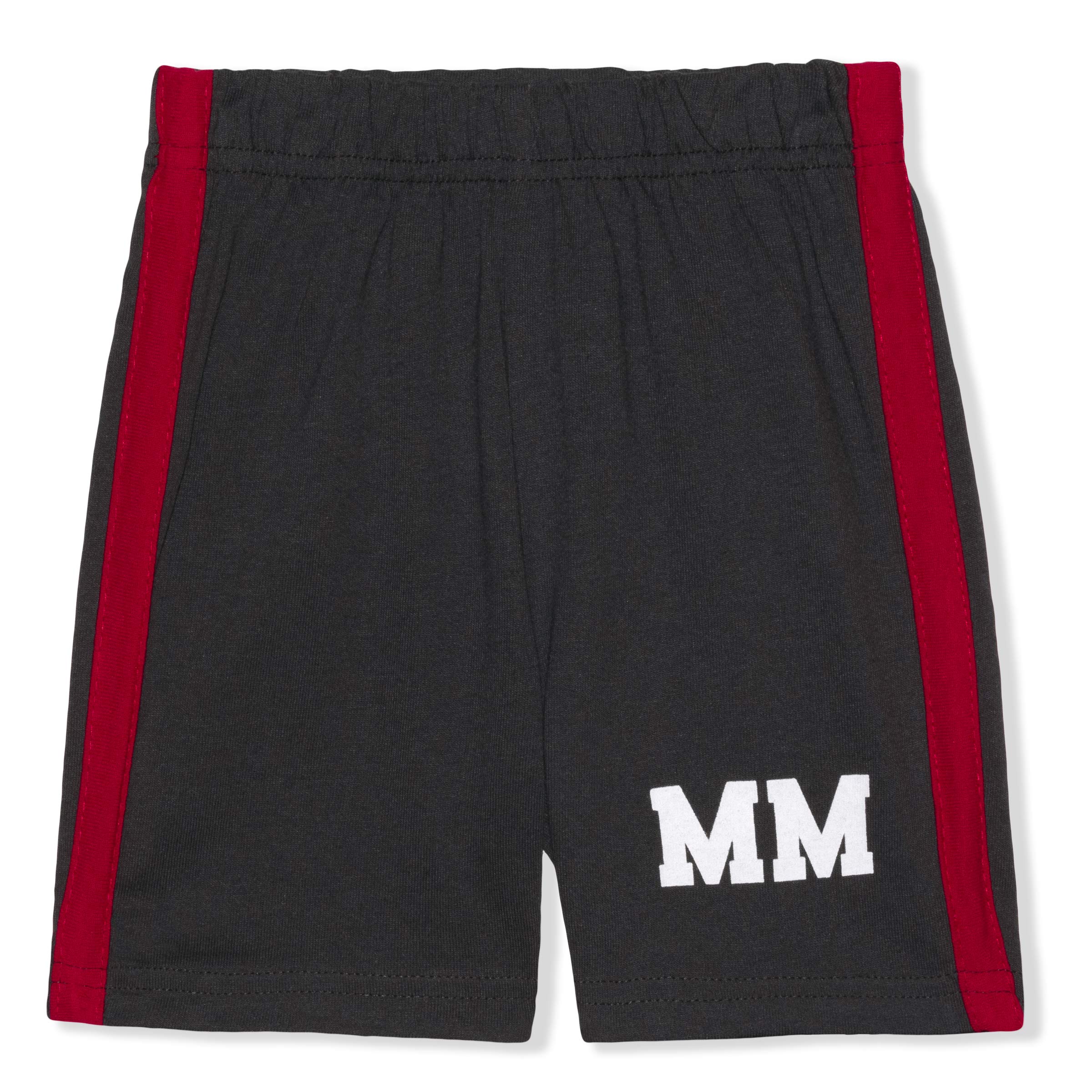 Disney Mickey Mouse Boys 3 Piece T-Shirt, Tank Top and Shorts Set for Infants - Red/White/Grey