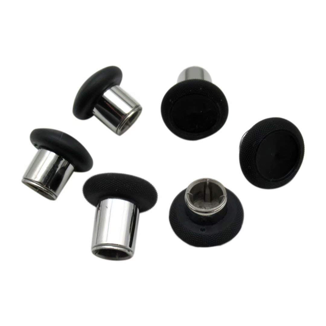 6 x Magnetic Interchangeable Thumbsticks for Xbox One Elite Controller Series 2 - Standard (2), Dome (2), Tall (2)