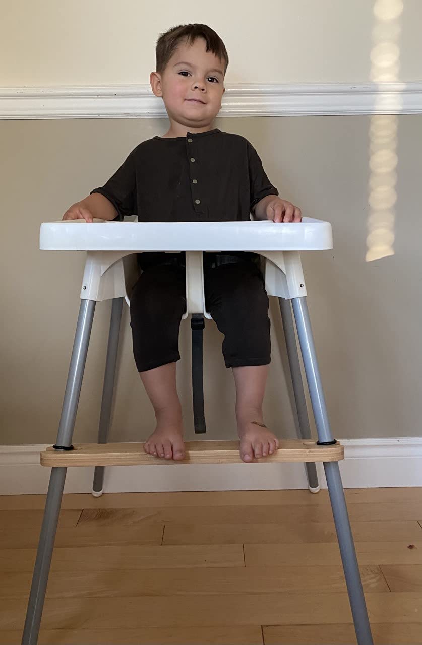 High Chair Footrest Compatible with IKEA Antilop - 100 Percent Natural Bamboo, K-2
