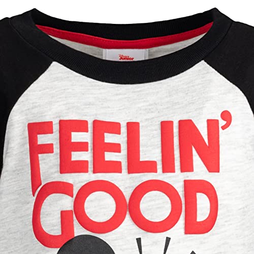 Disney Mickey Mouse Infant Baby Boys 2 Pack Long Sleeve T-Shirts Black/Red 18 Months