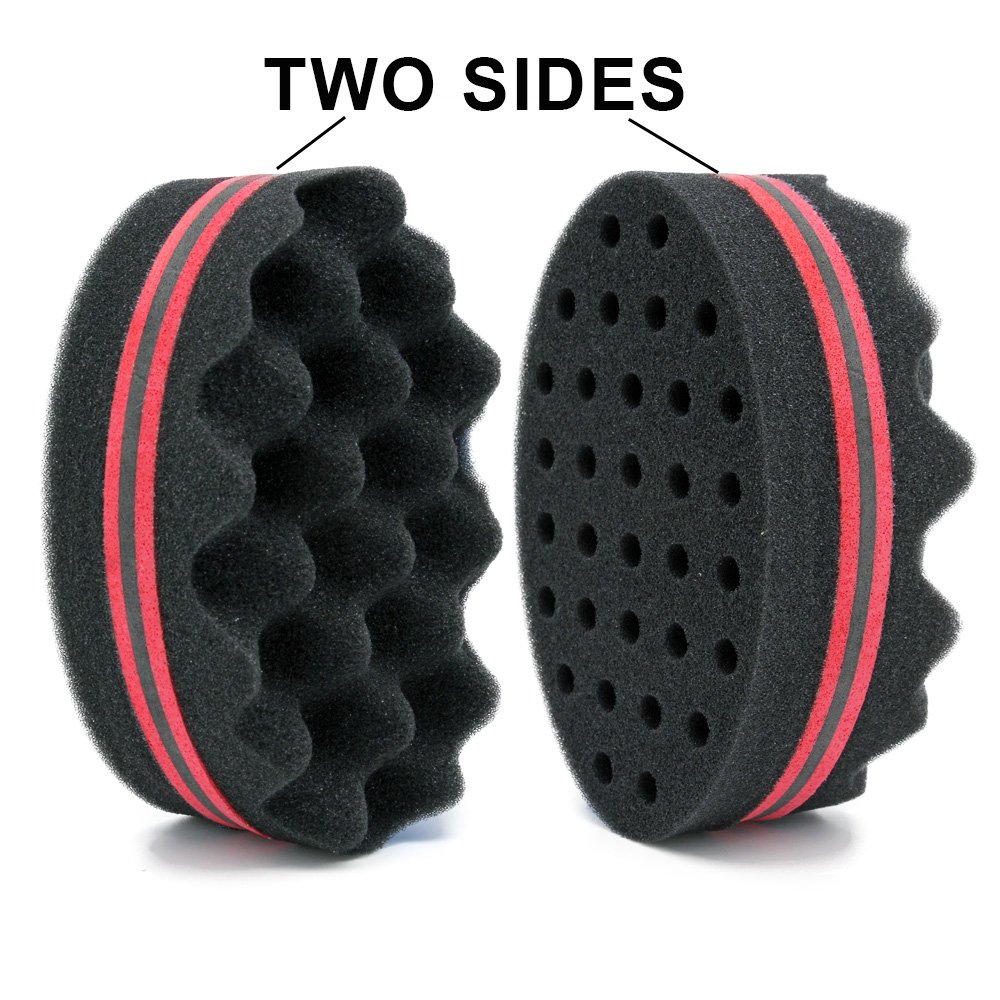 4 Pcs Varied Small Hair Twist Sponge Brush For Dreads Locking Twist Afro Curl Coil Wave Hair Care Tool (Blend)