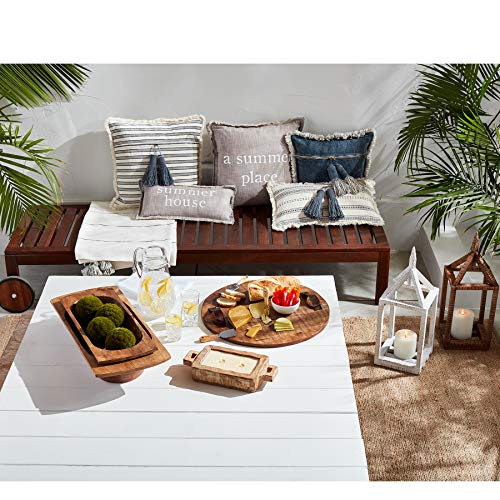Mud Pie House Pillow, A Summer Place, 22" x 22"