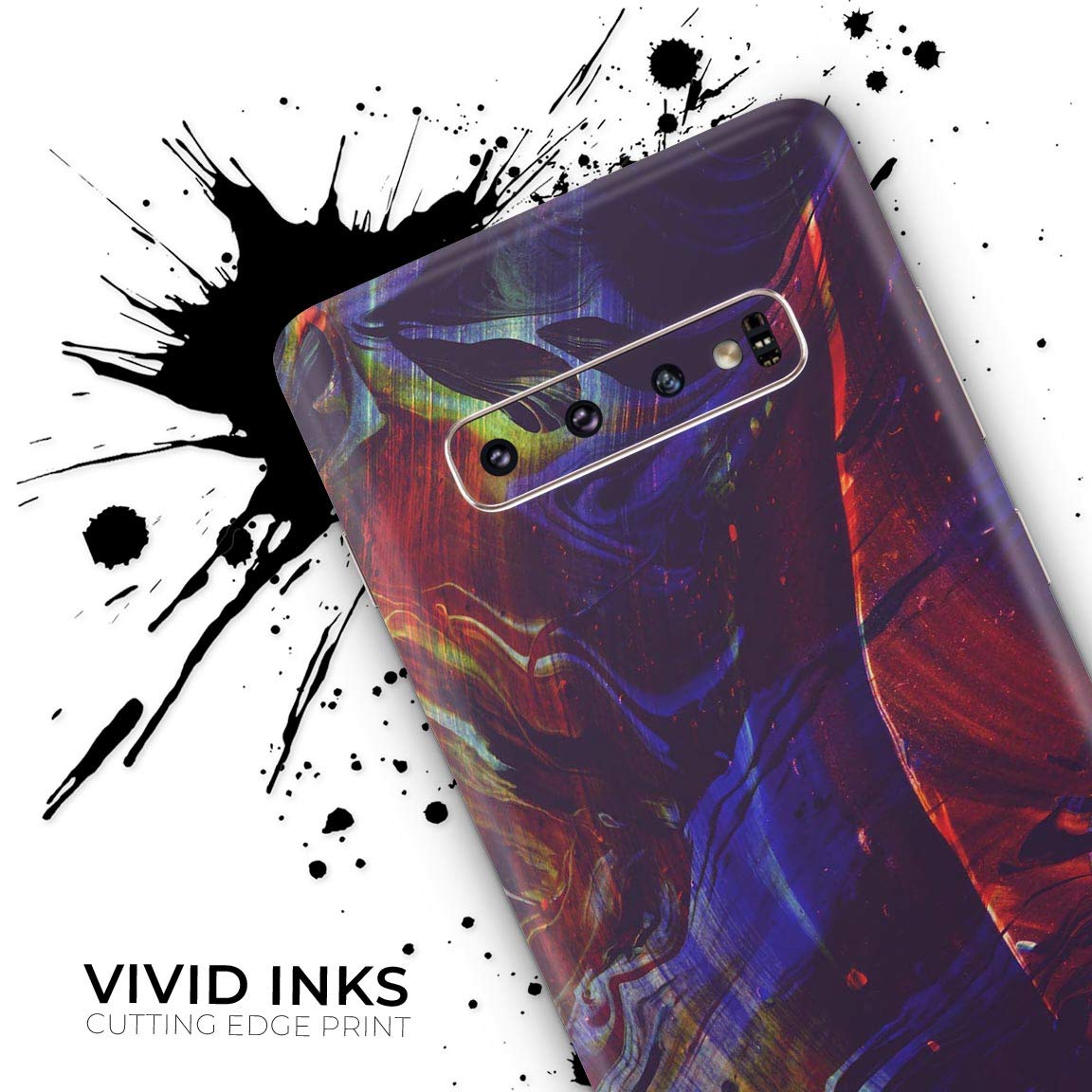 DesignSkinz Liquid Abstract Paint Remix V66 Protective Vinyl Decal Wrap Skin Cover Compatible with The Samsung Galaxy S20 (Screen Trim & Back Glass Skin)