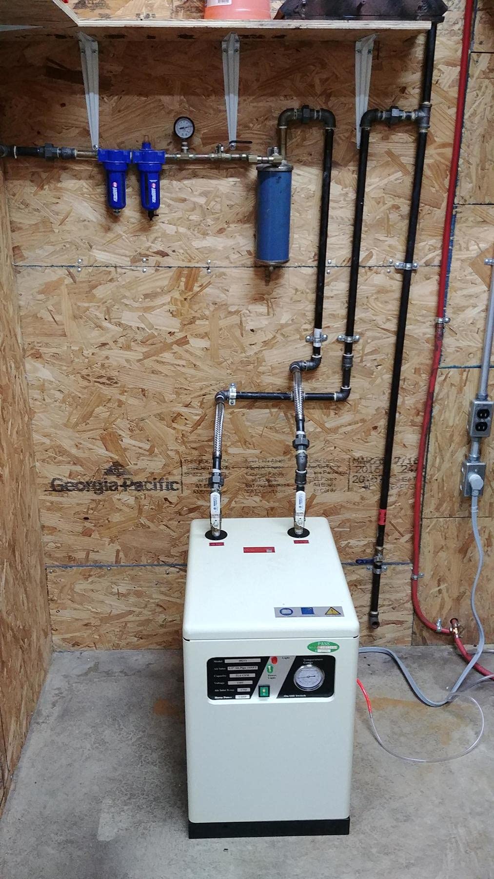3-IN-1 REFRIGERATED COMPRESSED AIR DRYER SYSTEM COMPRESSOR