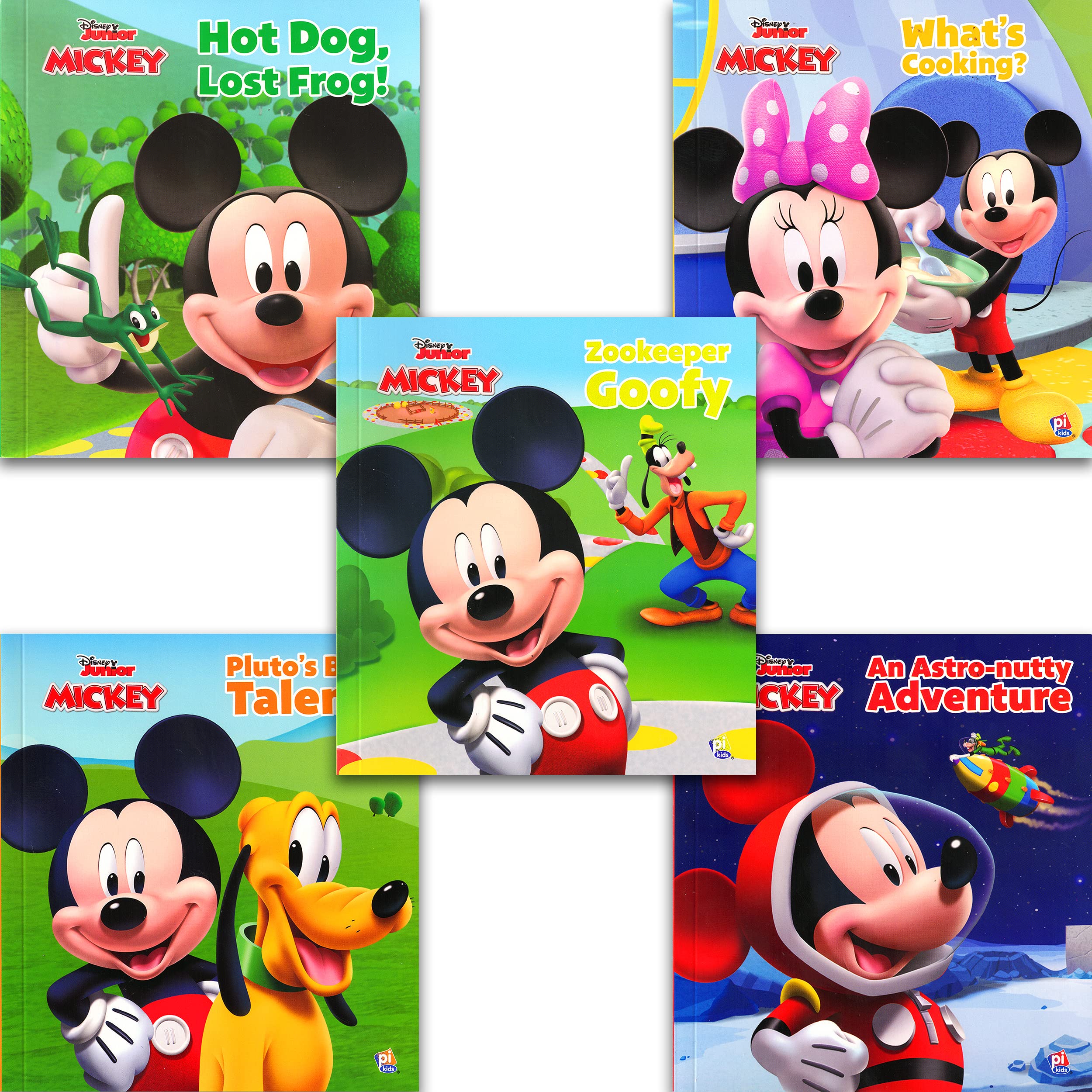 Disney Story Books Collection Bundle ~ 10 Pack Mickey Mouse and Minnie Book Set for Toddlers 1-3 with Stickers (Mini Story Books)
