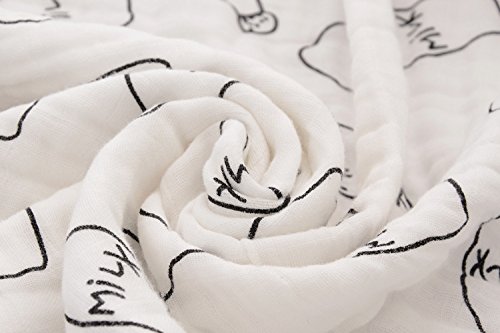 AIVIAI Muslin Baby Swaddle Blankets Baby Long Ripple Wrap Toddler Blankets