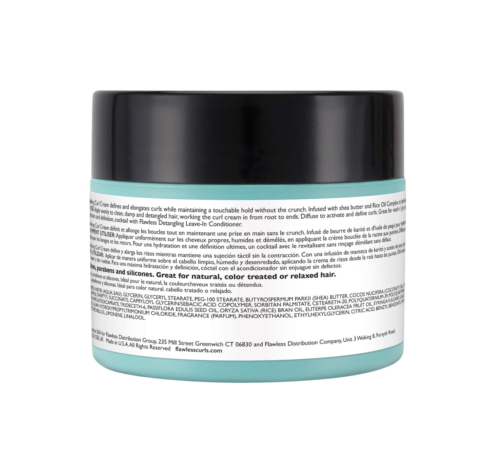 Flawless by Gabrielle Union - Defining Curl Hair Cream for Curly and Coily Hair, 8 OZ