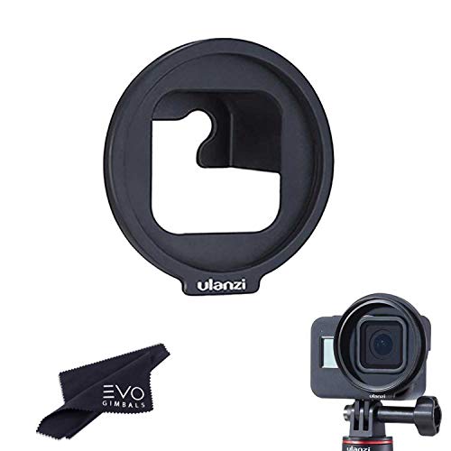 52mm Snap On Filter Adapter Ring for GoPro HERO8 Black with Cleaning Cloth (2 Items)
