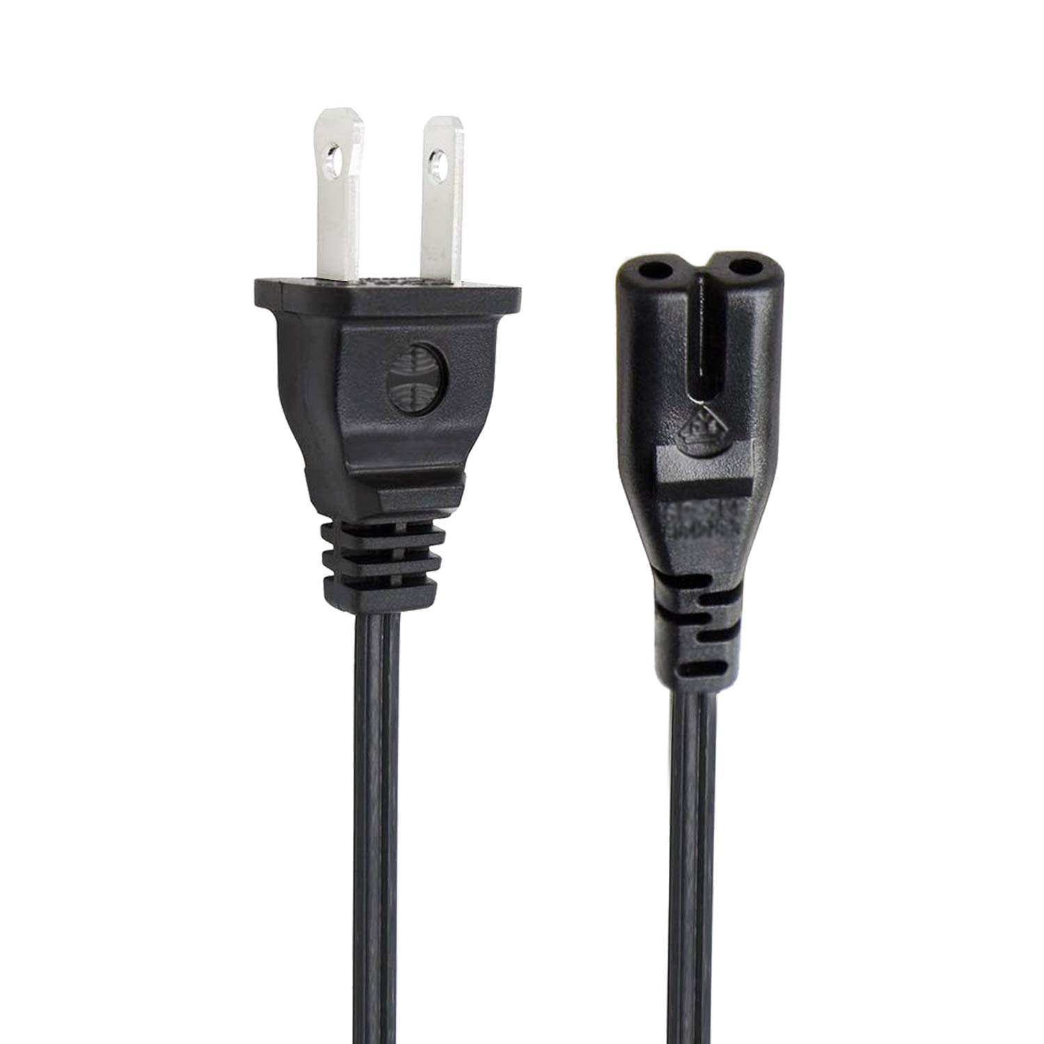 8ft 2 Slot Power Cord for Xbox One 1 X Power Cord Replacement Cable