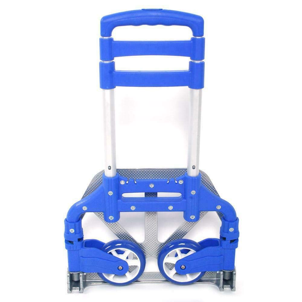 170lbs Cart Folding Dolly Push Truck Hand Collapsible Trolley Luggage Aluminium