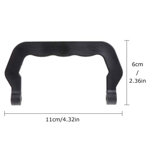 POPETPOP 10pcs Replacement Pet Cage Crate Handles Plastic Cage Handles for Squirrel Hedgehog Rabbit Chinchilla Hamster Black