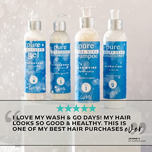 CurlMix Wash + Go System (Step 1-4) (Lemon Creme/Organic Argan Oil/Softening Hair)
