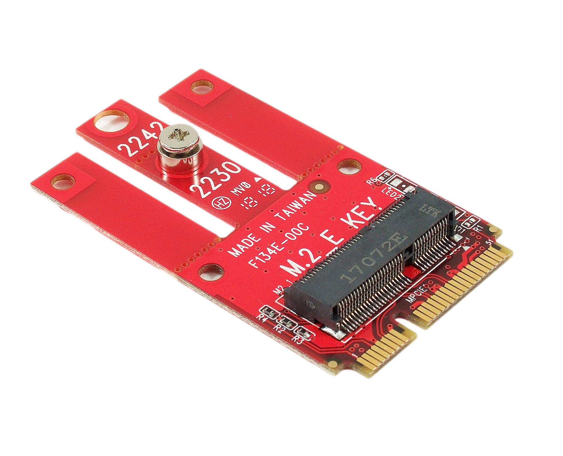 Ableconn MPEX-M2WL Mini PCIe Adapter with M.2 Key E Slot - Support PCIe and USB Based M.2 E Key and A-E Key Module for Mini PCI Express - Work for WiFi & Bluetooth M2 Module