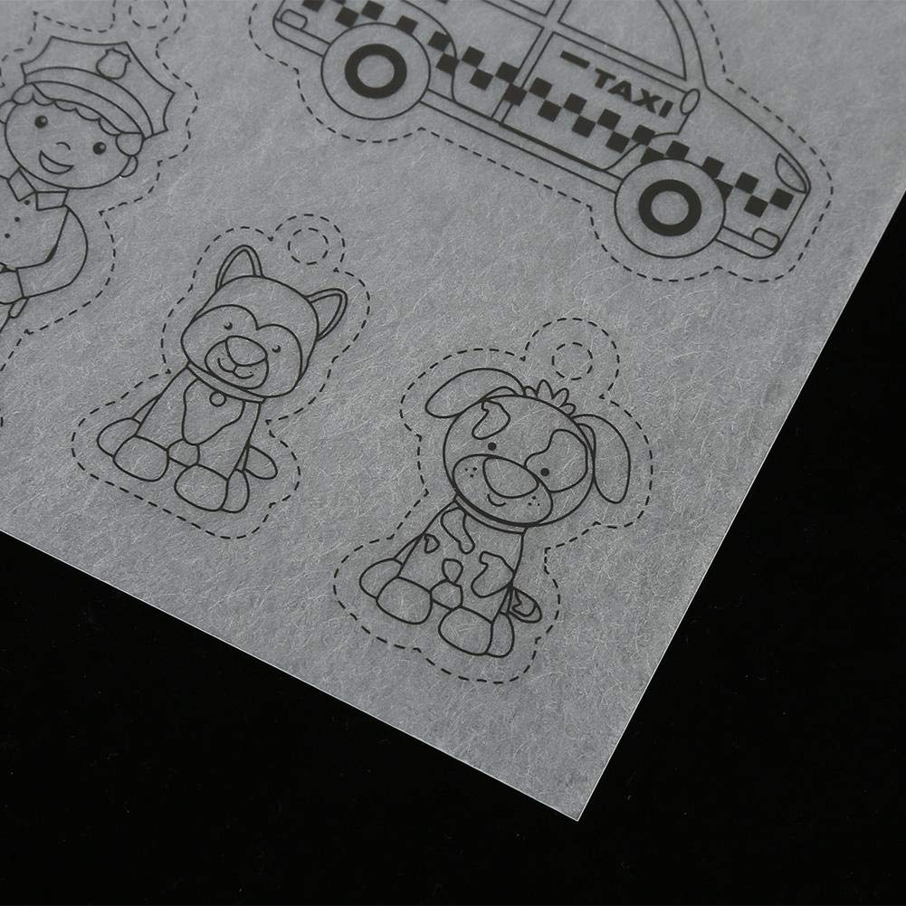8pcs Shrink Sheet, Heat Shrinky Sheets Creative Pack Shrinky Art Paper with Pattern Shrinkable DIY Hand Made Craft Tool for Boys and Girls(Boy's Style)