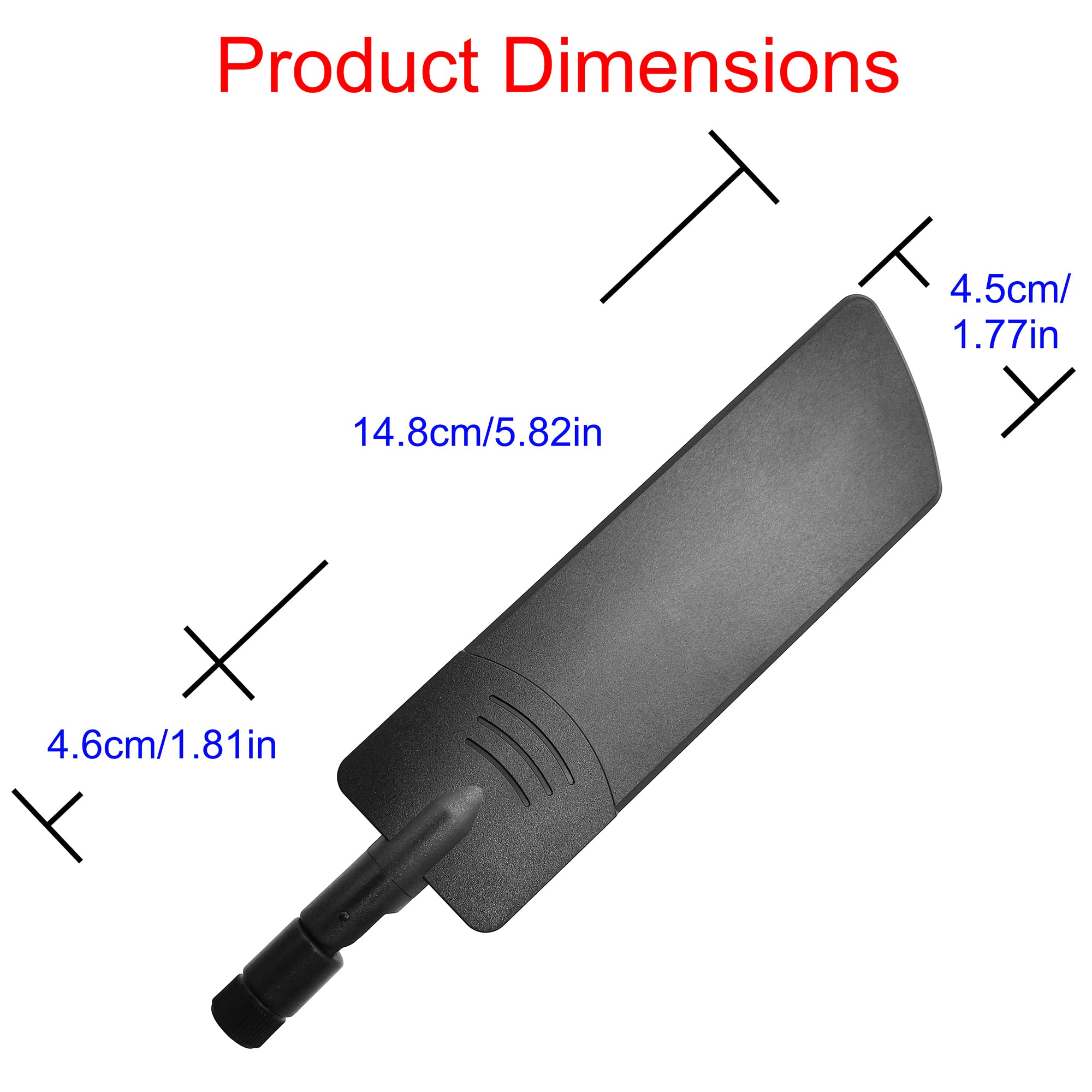 4G LTE Antenna RP-SMA Male 10dbi 600-6000MHz 3G 4G LTE Universal Wide Band Omni Directional Paddle Antenna