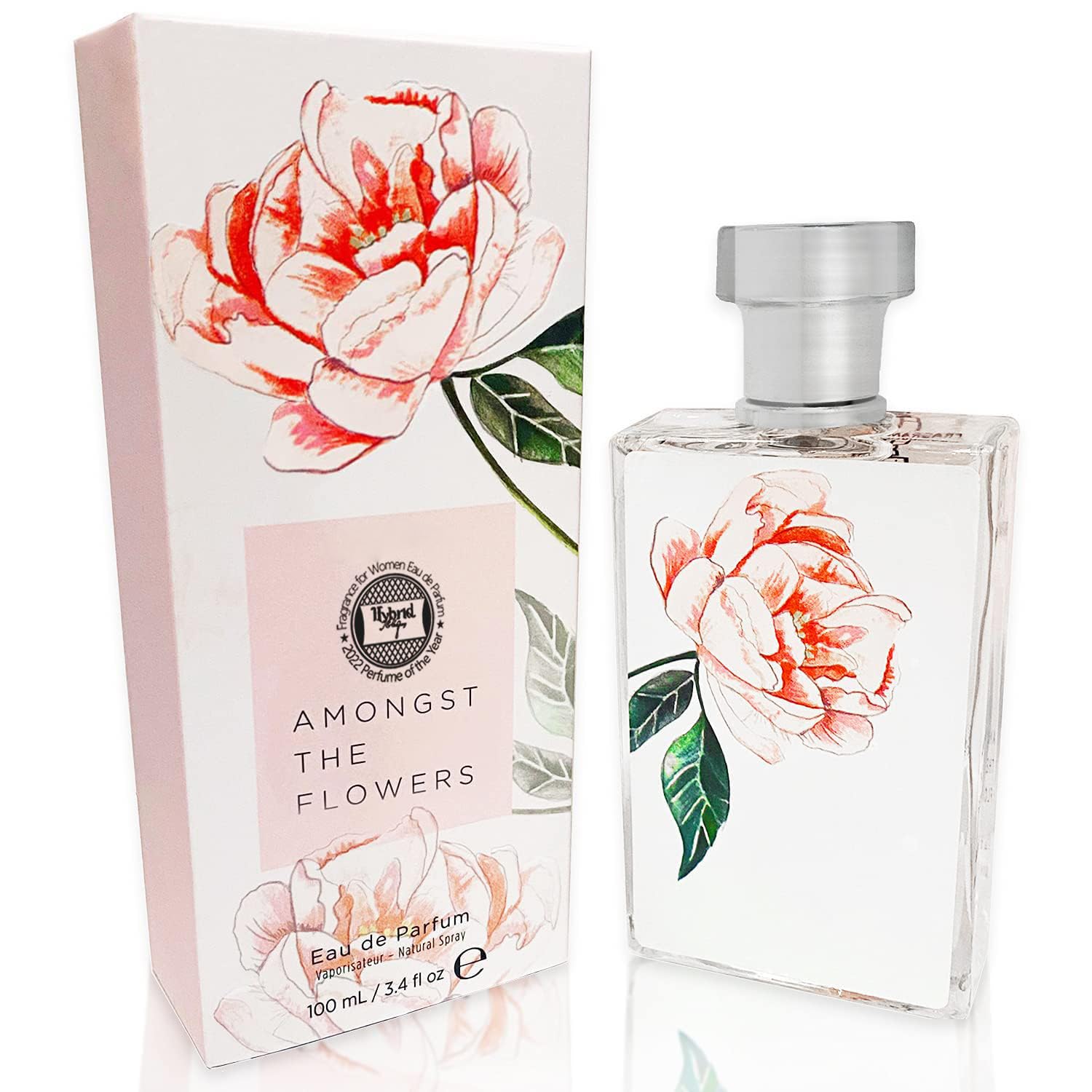 Hybrid & Company Amongst The Flowers Women Sweet Fragrance 3.4 Fl oz Eau de Parfum Spray