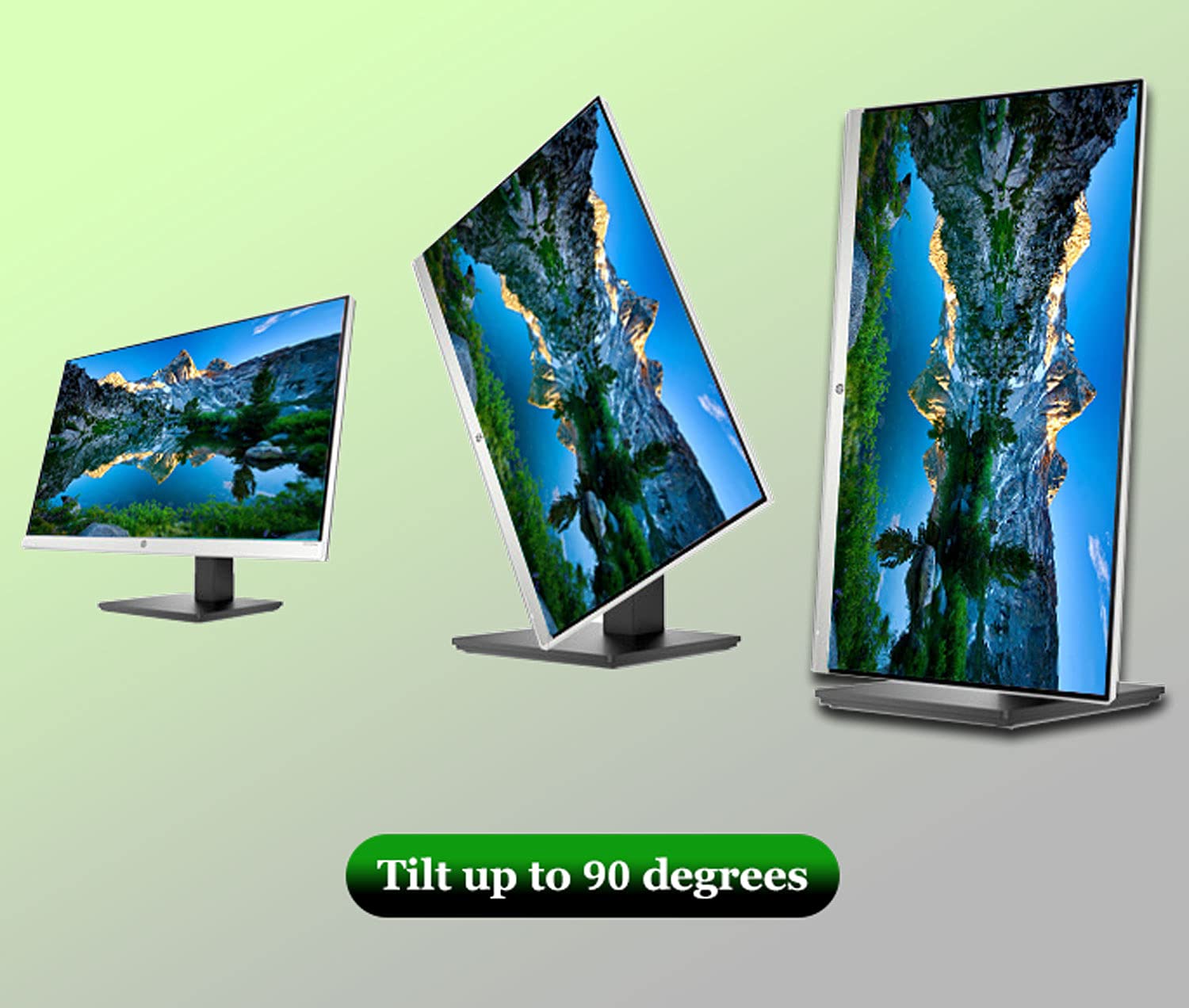 HP 24mh IPS Full HD LED 24 Inch Anti-Glare Computer Monitor, HDMI, VGA, Display Port, Edge to Edge Screen, Upto 16.7 Million Colors, 178 Degree Viewing Angle, 75 Hz Refresh Rate (Renewed)