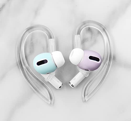 4 Pairs Ear Hooks Compatible with AirPods Pro 2 2022 Release, Anti-Slip C-Shape Hooks and 360 Rotation Adjustable Length Sport Earhooks Holder Wings Compatible with AirPods 3rd 2nd 1st and Pro 1 2