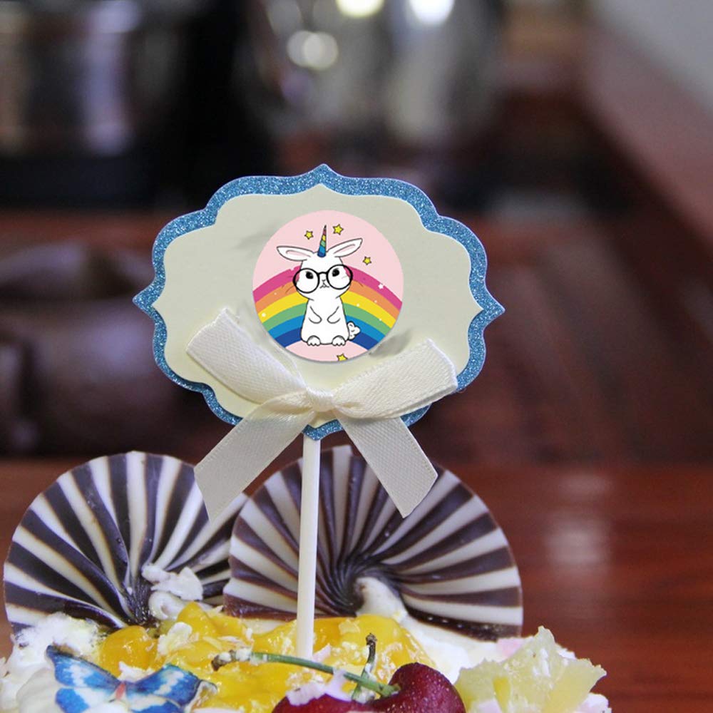 500pcs 1 Inch Easter Day Bunny Rabbit Stickers 8 Design Roll Stickers Cute Happy Easter Stickers for Kids Children Card Scrapbooking Easter Art Craft Easter Gift Party Favours Decorations