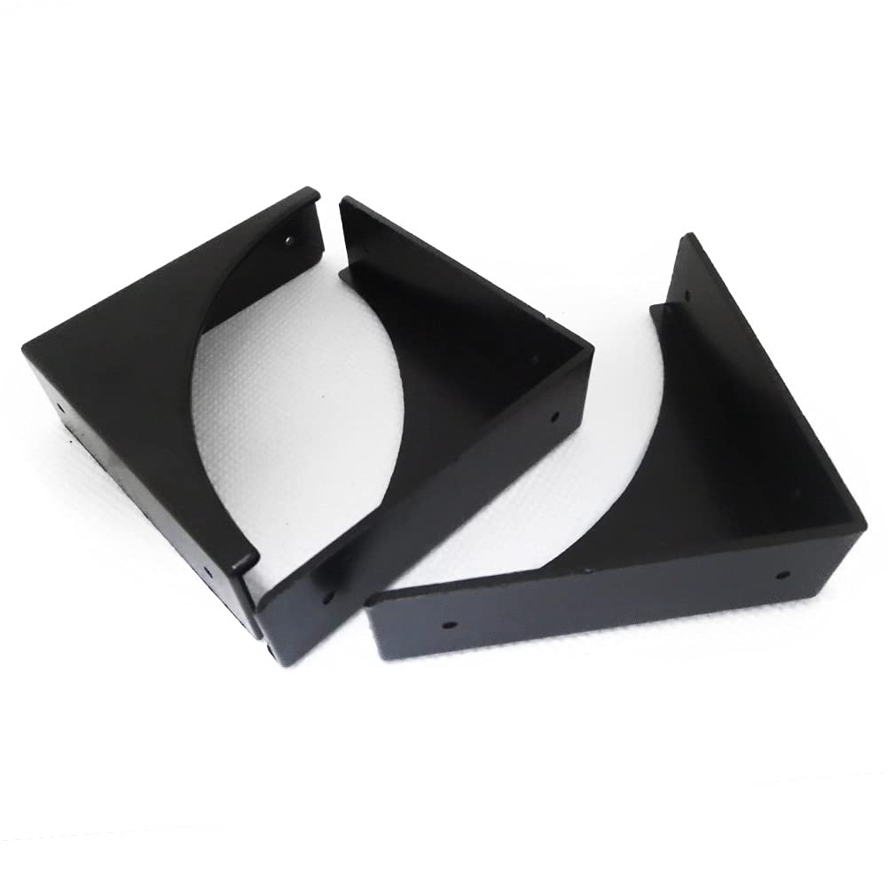 Corner Guard,glrovazas 4 Pcs Decorative Desk Box Corner Protector Desk Case Edge Cover Safety Guard Furniture Corner Bumpers Thickened Hardware for Jewrlry Box Cabinet(Black)