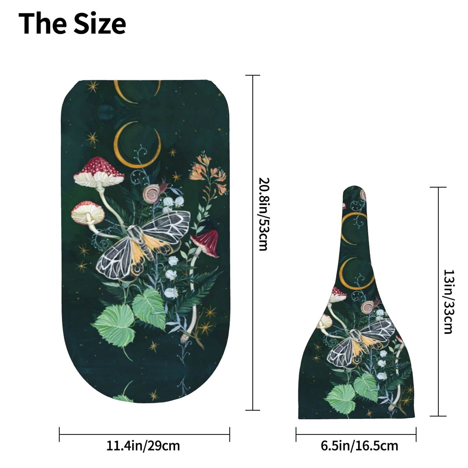 Belinyo Mushroom Newborn Swaddle Sleeping Bag Baby Receiving Blanket with Beanie Hat Infant Swaddle for Girls Boys, One Size
