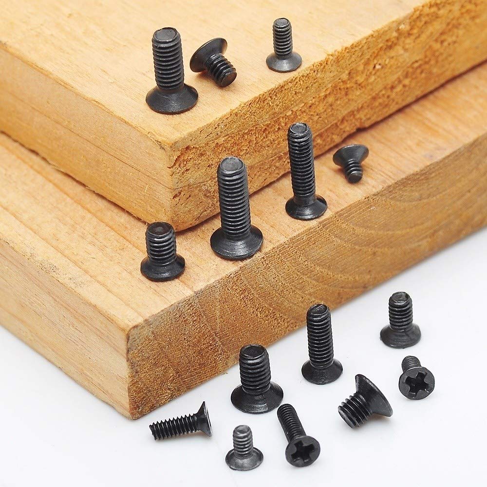 Tap Bolts 650pcs Countersunk Flat Head Cross Mini Screw Set M2 M2.5 M3 Carbon Steel Computer Notebook Laptop Screws Kit for Hp for Lenovo Screws