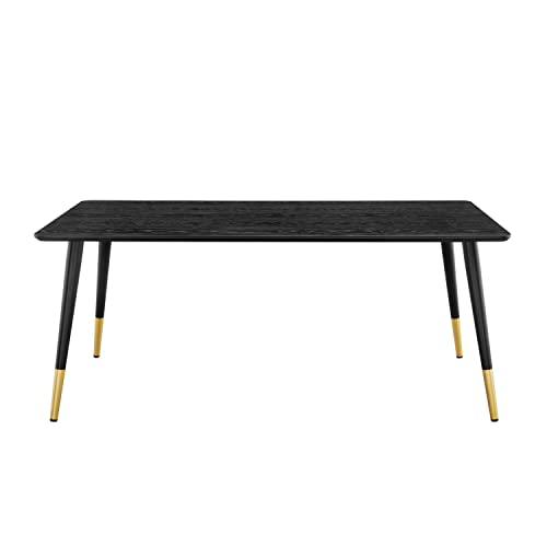 Modway Vigor Rectangular Dining Table, Black