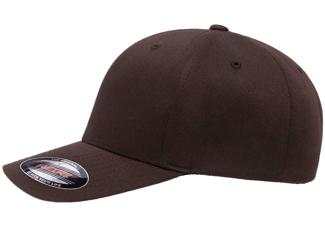 1984 1985 1986 Ford SVO Mustang Turbo Outline Design Flexfit 6277 Athletic Baseball Fitted Hat Cap Brown S/M