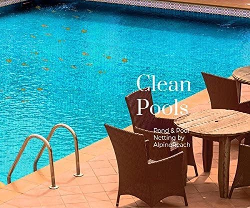 AlpineReach Koi Pond Netting Kit 15 x 20 ft Black Heavy Duty Woven Fine Mesh Net Cover for Leaves - Protects Koi Fish from Blue Heron Birds, Cats & Predators β Reusable & Stakes Included