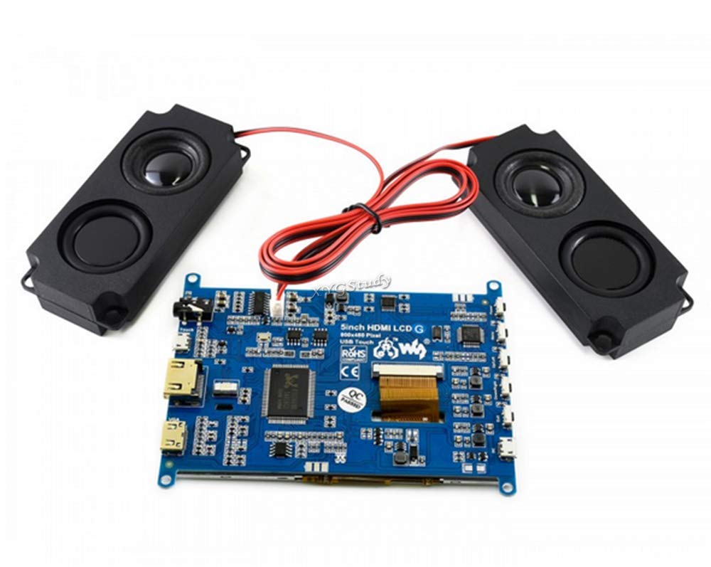5inch 800x480 Resistive Touch Screen LCD Display Monitor HDMI Interface Supports Raspberry Pi 4 3 2 Model B A+ B+ BB Black Banana Pi Supports Game Console XBOX360 Sony PS4 Nintendo Switch @XYGStudy