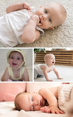Baby Tank Tops Boys, Girls, Unisex Sleeveless 100% Cotton Shirts for 0-24 Months(Medium, Neutral/White/6-Pack/For Unisex)