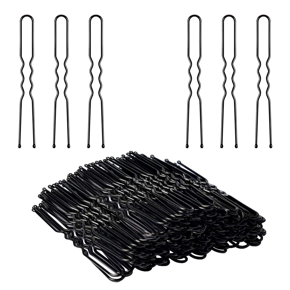 U Shaped IKOCO 2.4 inch Hair Pins for Women's Ballet Buns with Storage Box
