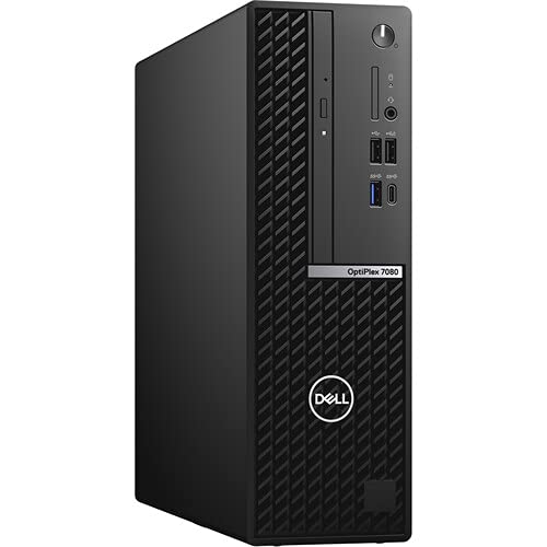 Dell Optiplex 7080 SFF Small Form Factor Desktop | Core i7-10700 - 1TB HDD Hard Drive - 16GB RAM | 8 cores @ 4.8 GHz Win 10 Pro Black