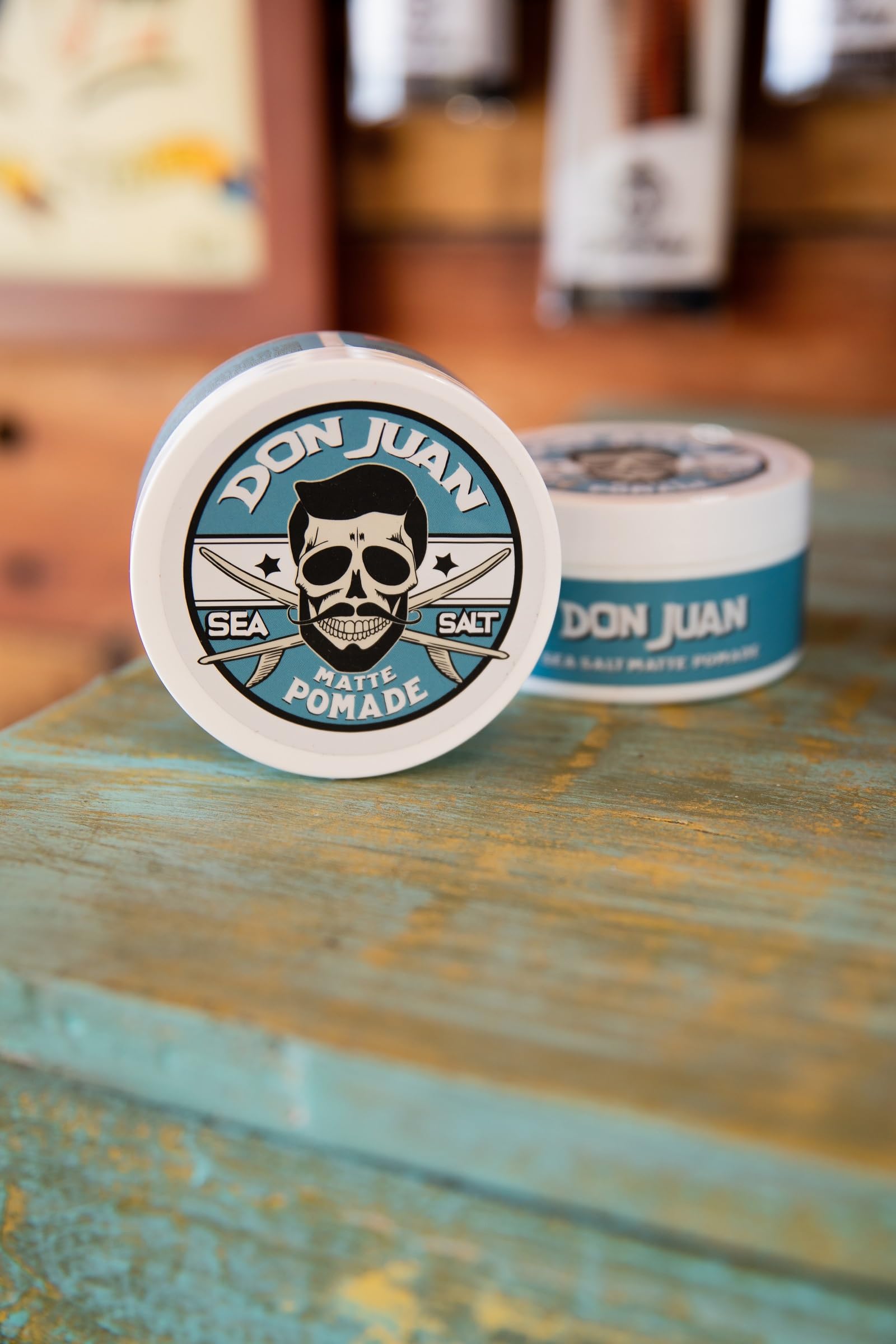 Don Juan Sea Salt Matte Pomade | Water Based | Medium Hold | Matte Finish | Natural Plant Extracts and Ocean Minerals | Surf Wax Scent, 4 oz