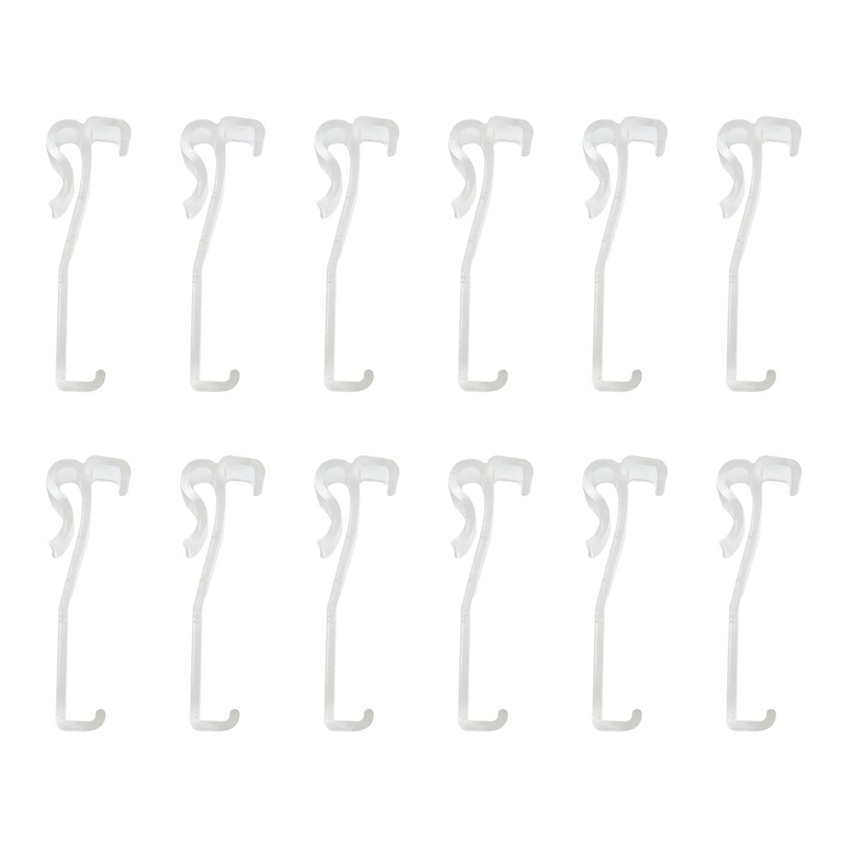 12 Pcs 2.5 Inch Valance Clips for Blinds, Hidden Blind Clips, Hidden Channel Valance Clips, Hidden Blind Clips, Mini Blind Valance Clips, Hidden Valance Clips Clear, Blind Valance Clips, Blind Clips
