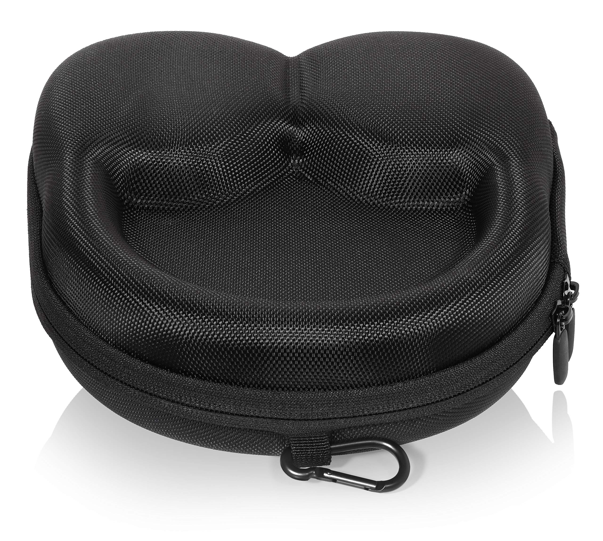 Alltravel Headphone Case Compatible with Bose QC35, QC25, QC15, QC3, QC2, Sony MDRXB950, MDRXB650, MDRaccessories, Elastic Secure Strap, Matte Black Surface with Plush Lining