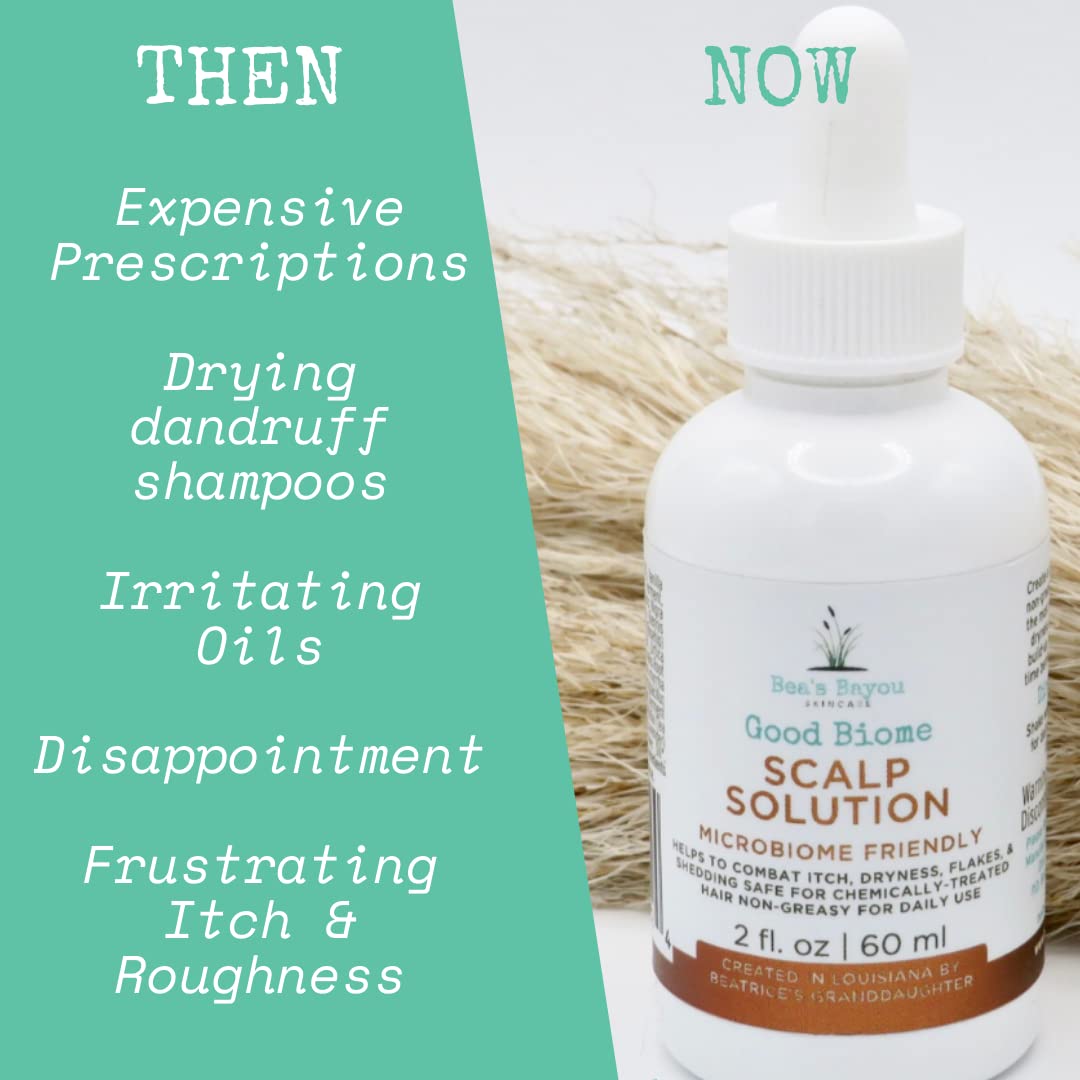 Bea's Bayou Good Biome Scalp Treatment Solution - Helps Reduce Appearance of Itch & Flakes - Promote Hair Retention - Moisturizing - 2.7 fl oz - Magnolia
