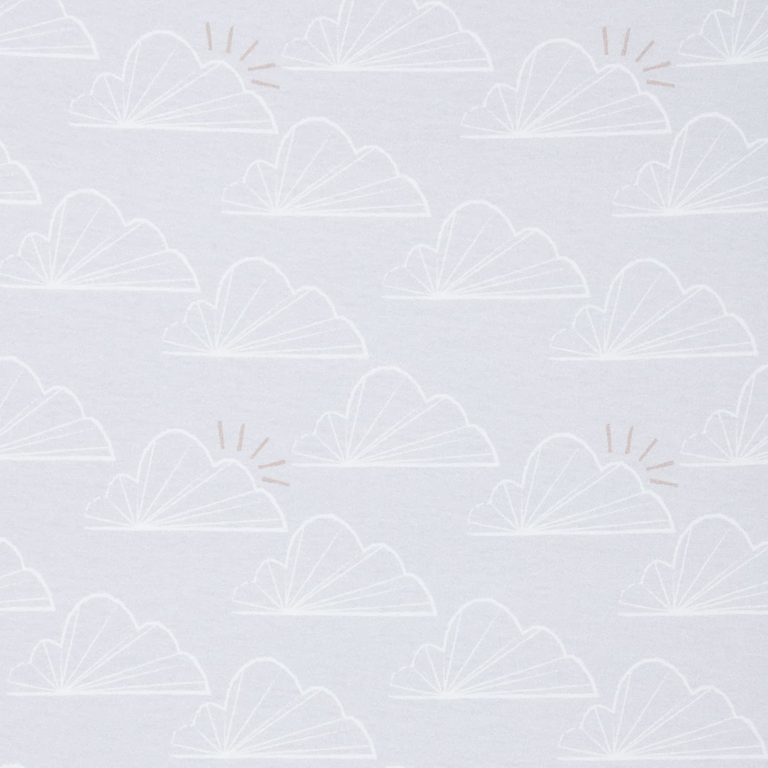 BEABA by Shnuggle Full Size Crib Fitted Sheets, Crib Sheets, Crib Mattress Baby Bedding Set, Sheets for Baby Crib, Pack of 2 Fitted Sheet Set, (Cloud)