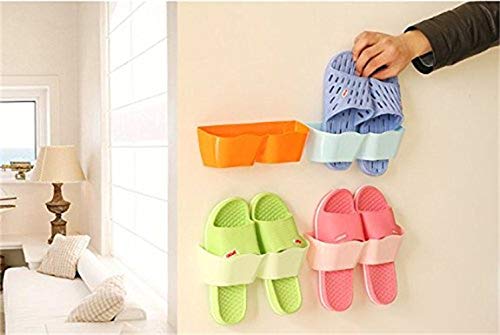 4 PCS Creative Plastic Wall Mounted Shoes Rack for Entryway Over the Door Shoe Hangers Organizer Hanging Shoe Storage Racks