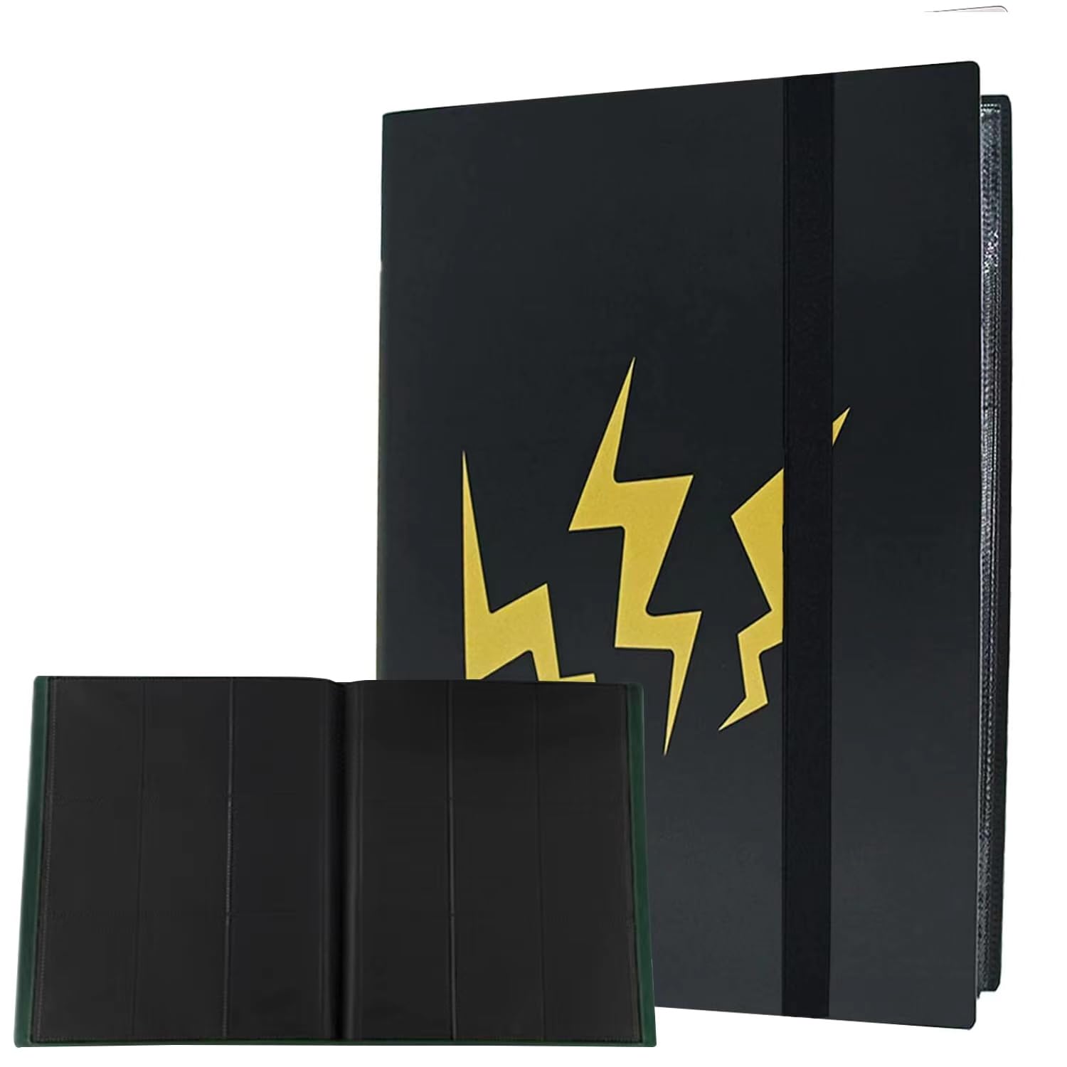 9 Pocket Trading Card Album , Scrapbook , Scrapbook Trading Cards Album Binder with 360 card capacity (black)