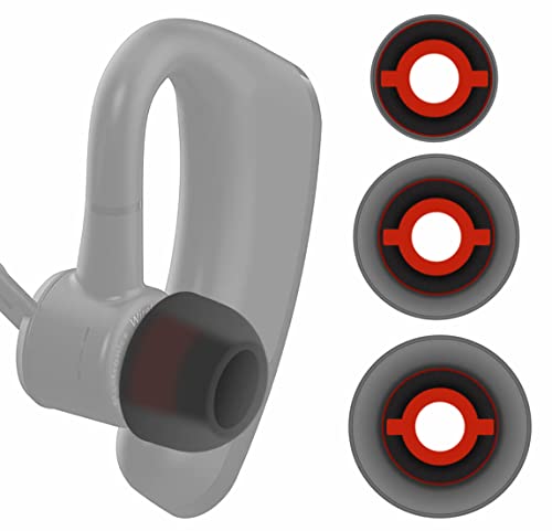 3 Pcs Silicone Ear Tips for Voyager 5200 / Voyager Legend, Replacement S/M/L 3 Size Noise Reduce Rubber Earbuds Gel Wings Compatible with Plantronics Voyager 5200 & Legend - Black