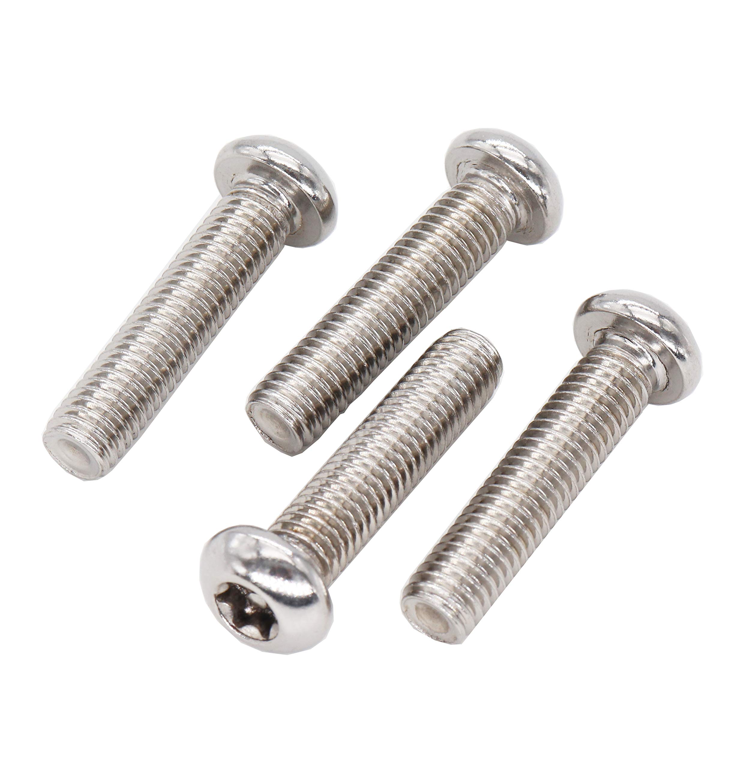 cSeao 20pcs M6 x 10mm Pin-in-Torx Button Head Security Screws, Tamper Proof Screws, 304 Stainless Steel (M6 x 10mm)