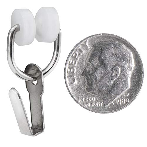 RecPro RV Nylon Wheel Carrier Hook for I Beam Track Curtain Rod (20)
