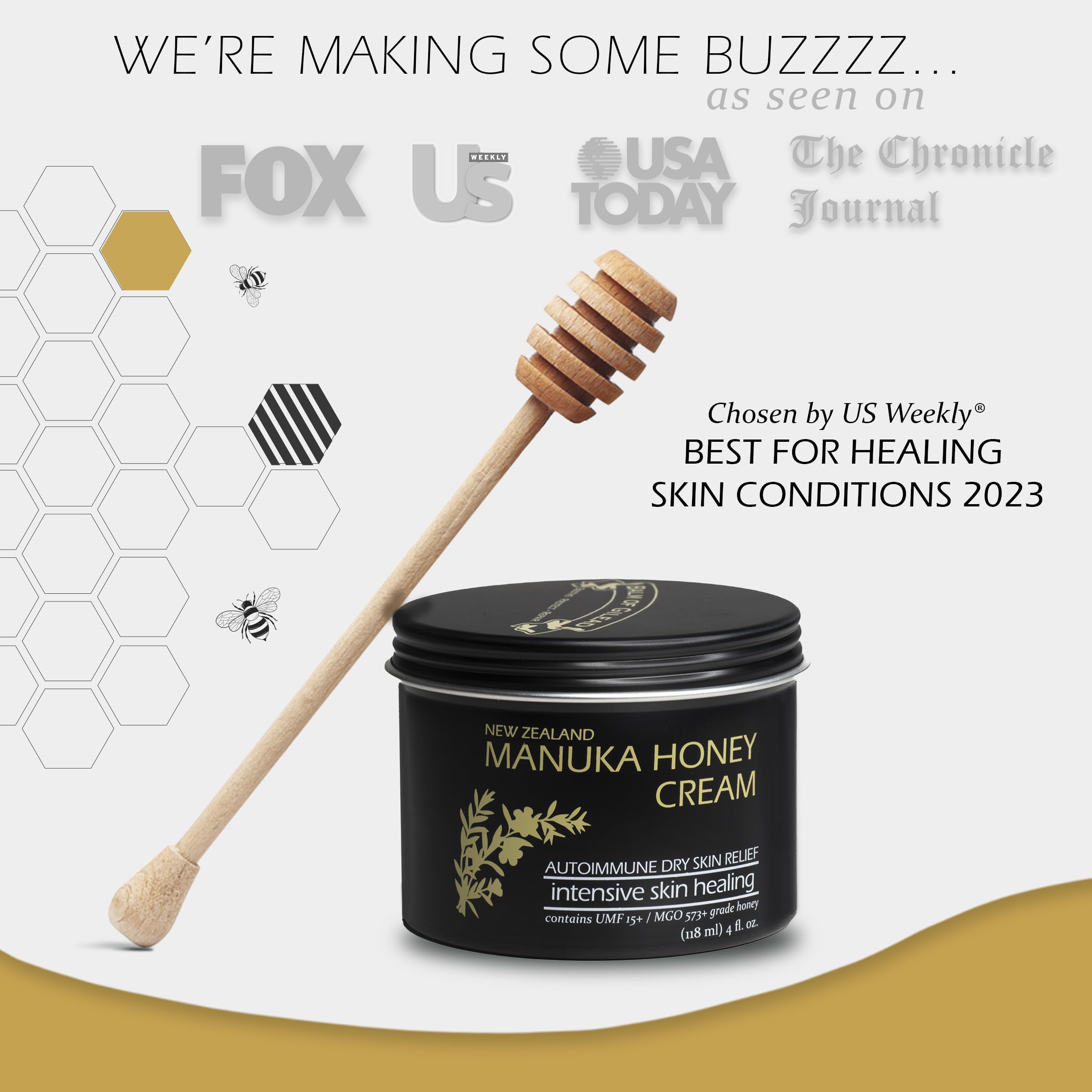 BALM OF GILEAD Manuka Eczema Honey Cream - Moisturizer for Sensitive Skin, Eczema, Psoriasis & Dermatitis - Manuka Honey Ointment, Grassfed Tallow