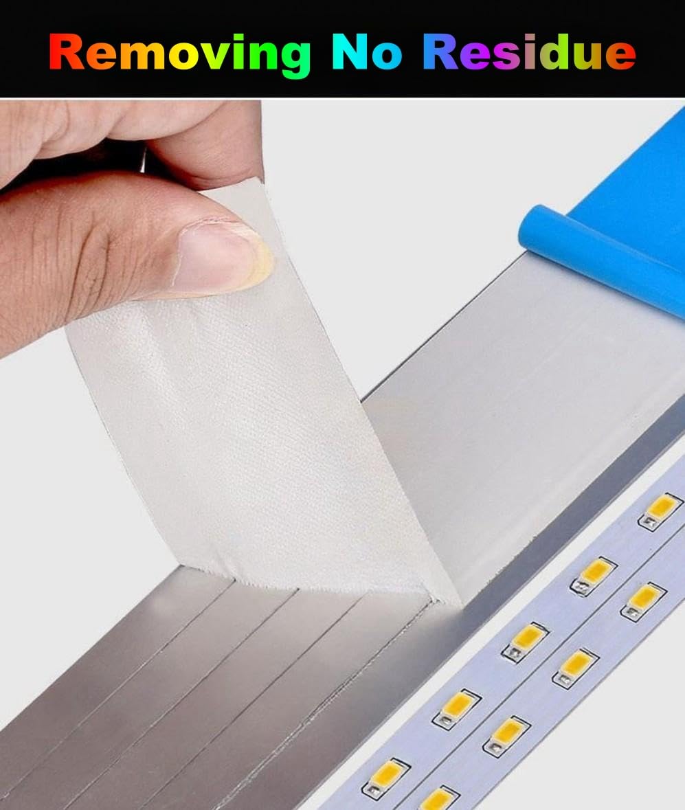 Double Sided Tape Heavy Duty 2 inch x 50FT Thermal Adhesive Tape Insulation/ High Temp Resistant Two Sides Super Sticky Fabric Tape for Mount Heatsink, DIY Crafts Make, Fixed Carpet, Woodworking Item