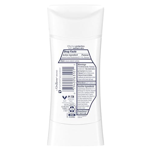 Dove Advanced Care Antiperspirant Deodorant Stick Sheer Fresh 4 Count Anti-stain antiperspirant deodorant for soft underarms 72-hour underarm odor protection and all-day sweat control 2.6 oz