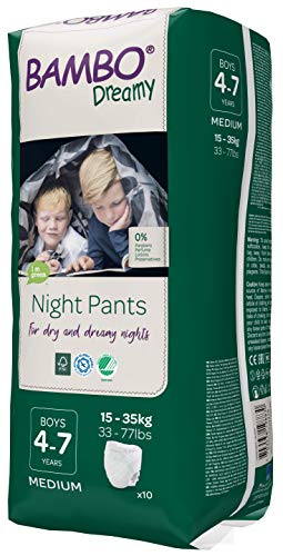 Bambo Nature Premium Dreamy Night Pants: Boys 4-7 years, 10 Count