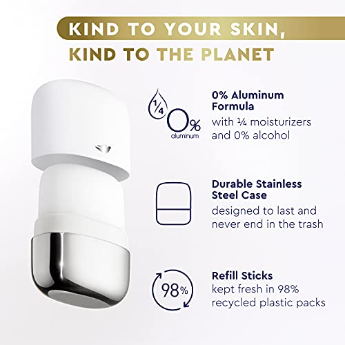 Dove Deodorant Refills Refill Kit 0% Aluminum Cucumber & Green Tea Aluminum Free Deodorant 1.13 oz