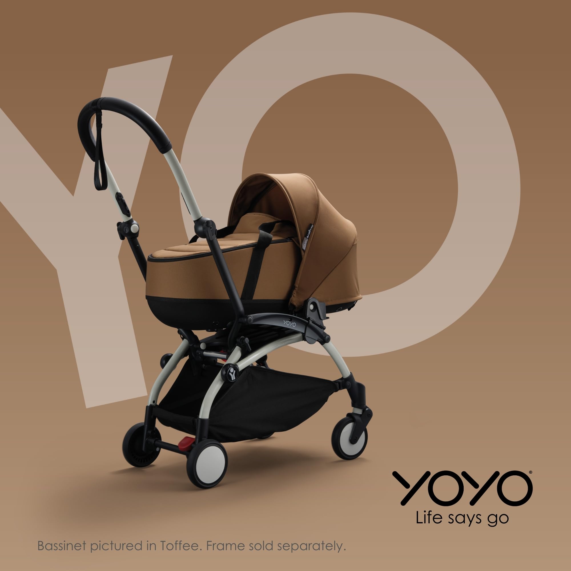 Babyzen YOYO 0+ Bassinet, Aqua - Includes Thick Double Mattress, Ventilated Shell & Canopy - Requires YOYO2 Frame (Sold Separately)