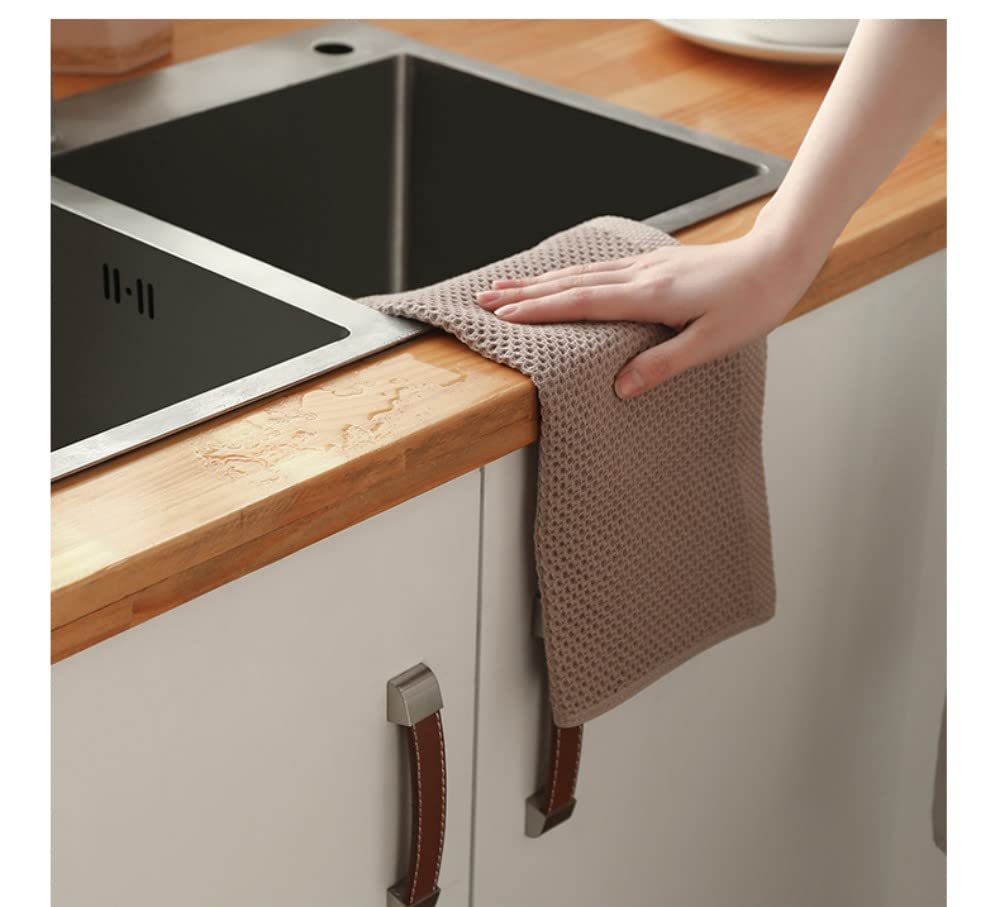 12 Pieces Kitchen Towel Cotton Honeycomb Rag Super Absorbent Dishcloth for Household Kitchen Cleaning Cloth Tools